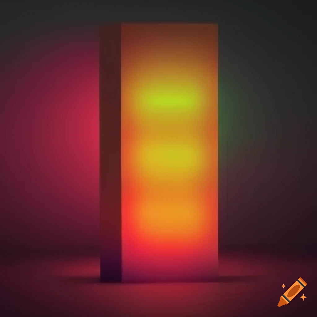 Fuchsia orange neon gradient with falling voxels on black background on ...
