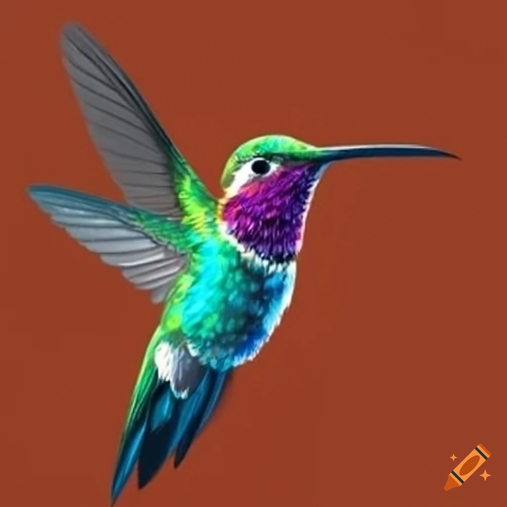 Pretty hummingbird on Craiyon