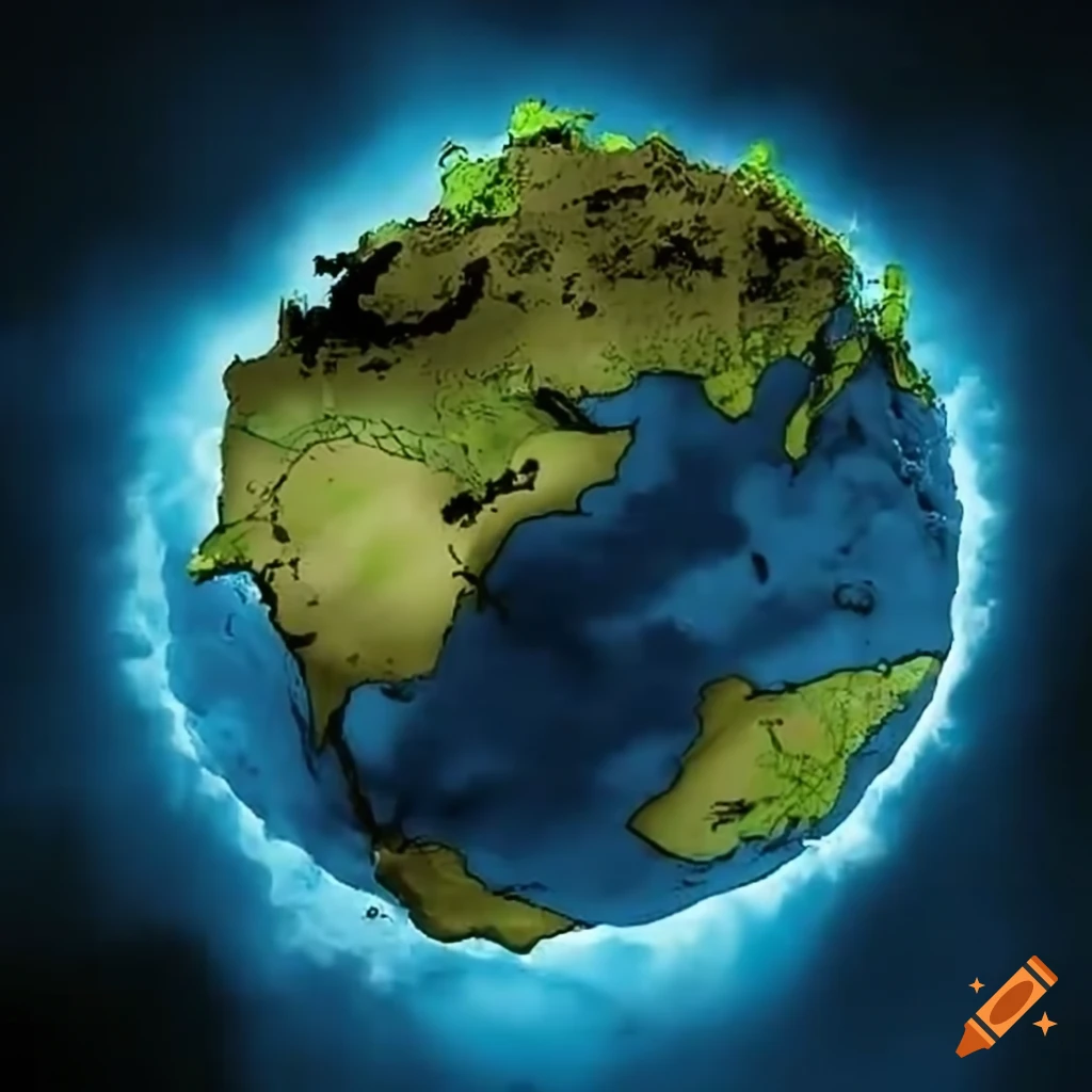 Environmental pollution concept with dirty earth on Craiyon