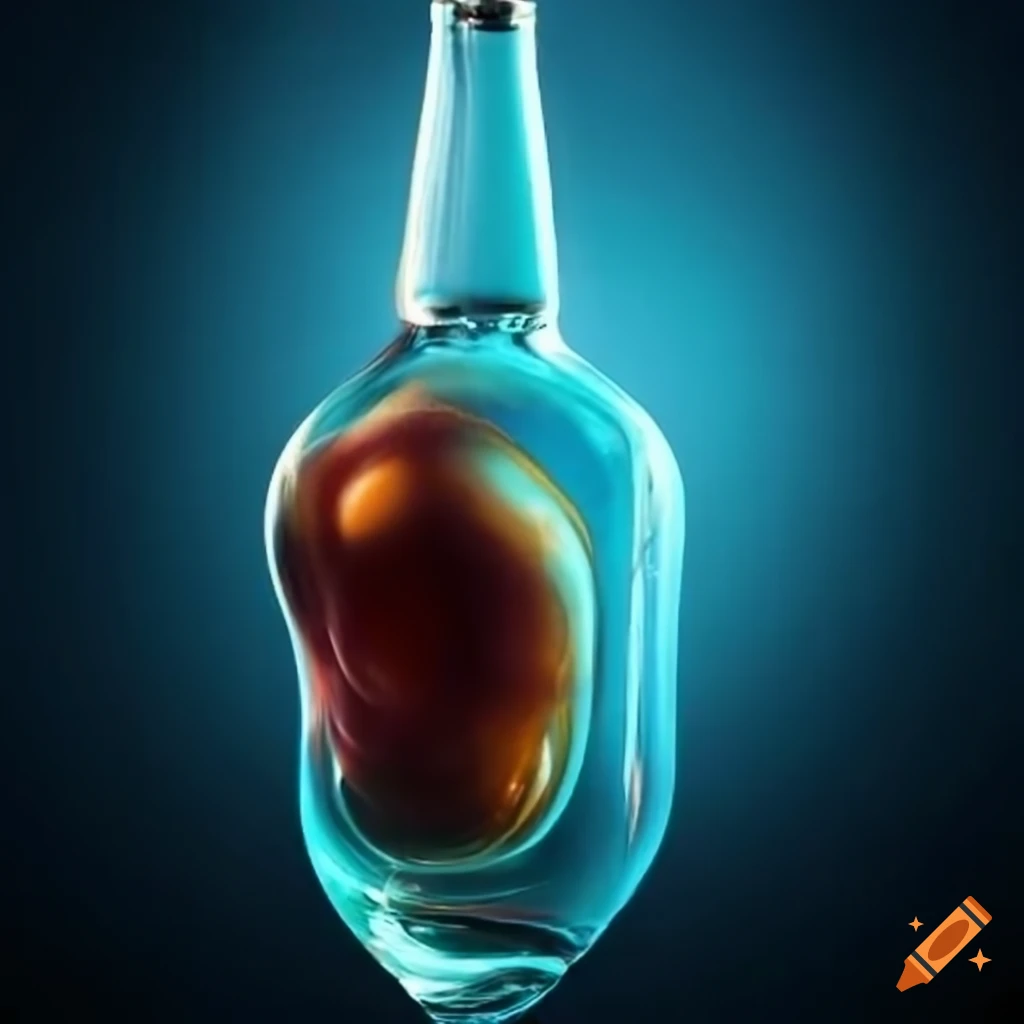 Elixir bottle with magical potion on Craiyon