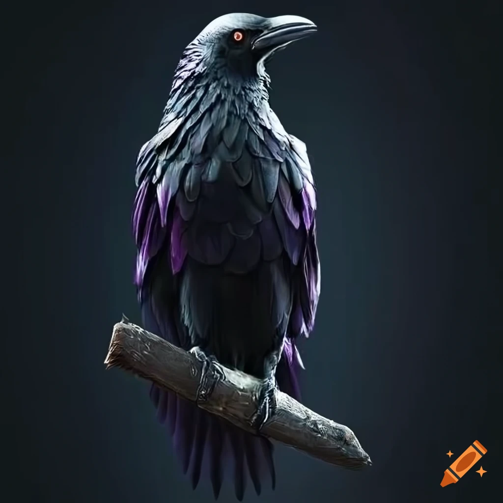 Evil raven logotype on Craiyon