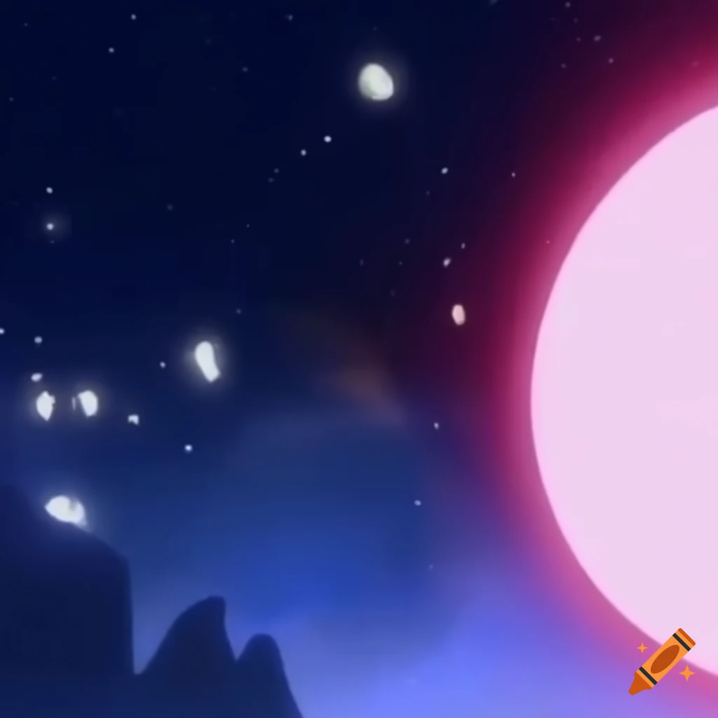 Shiny 3d dazzling eclipse with japanese text in anime style on Craiyon