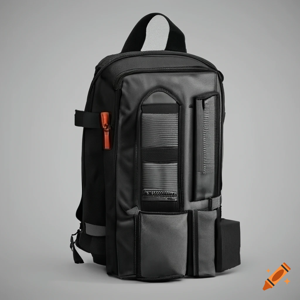 Modular compartments backpack with detachable features on Craiyon