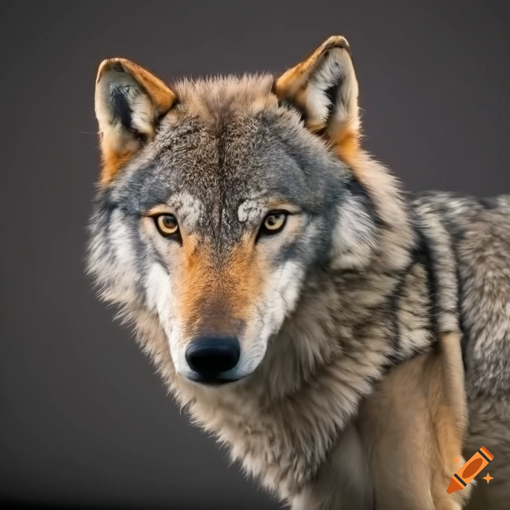 Wolf in dramatic lighting by joel sartore on Craiyon