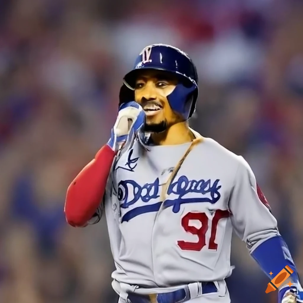 Mookie betts hitting a grand slam in picasso style on Craiyon