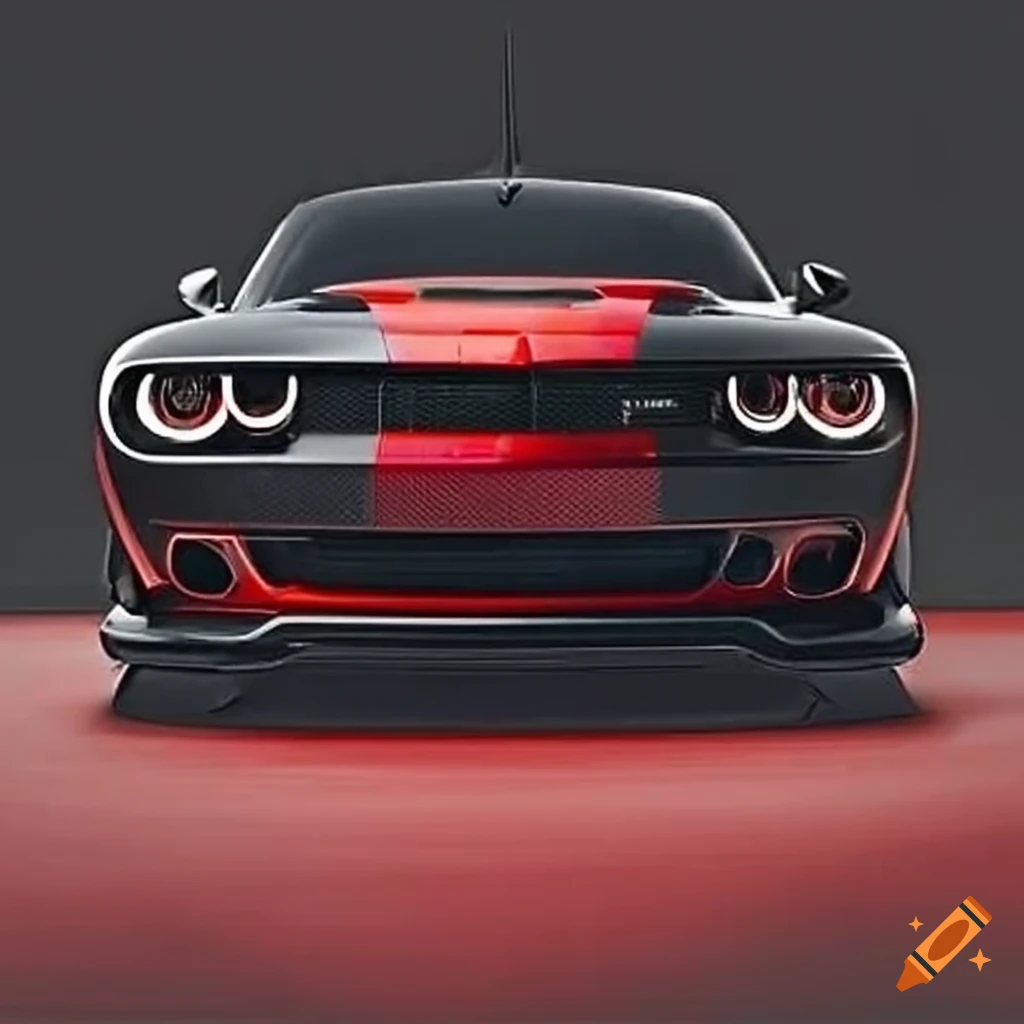 Customized Dodge Demon with matte black paint, carbon fiber body, and ...