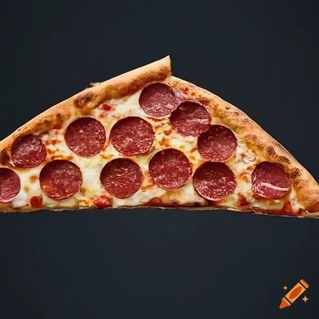 Delicious pepperoni pizza slice on Craiyon
