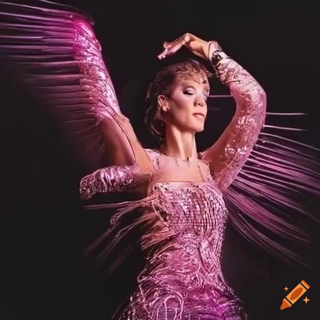 Disco dancer with multiple arms in a futuristic setting on Craiyon