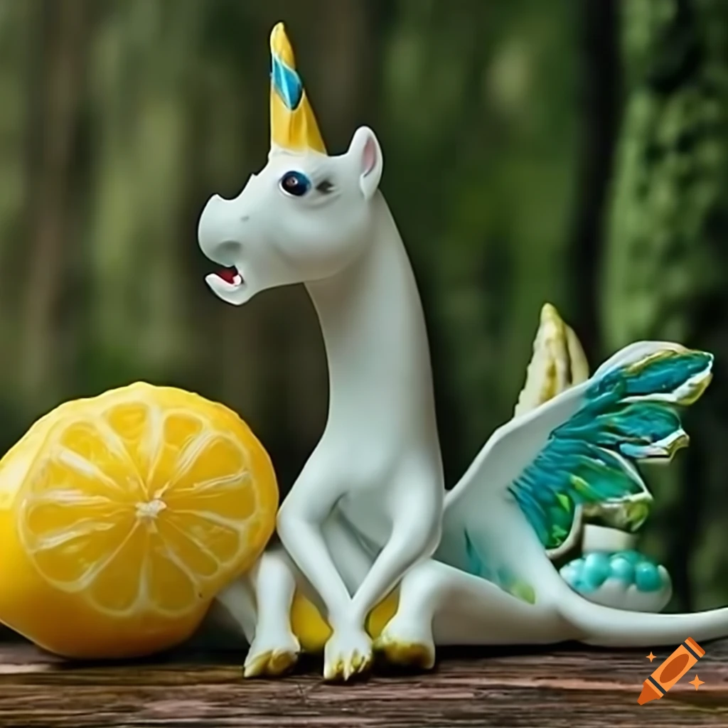 Mythical creatures and mutant omega mart lemon fruit monster in a ...