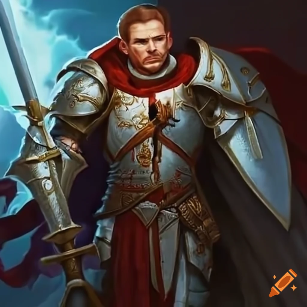 Ron desantis depicted as a paladin in dungeons and dragons on Craiyon