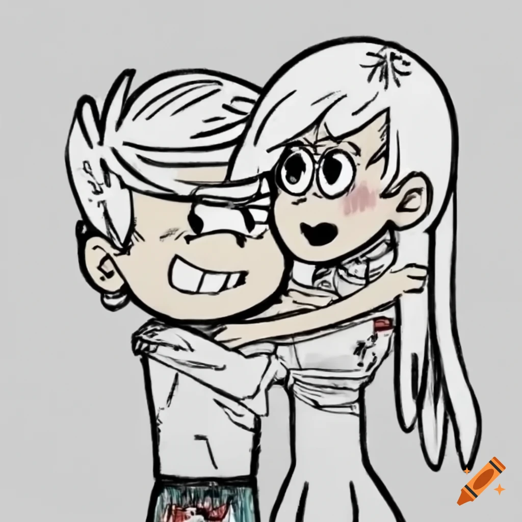 Linka loud sitting on a man's lap on Craiyon