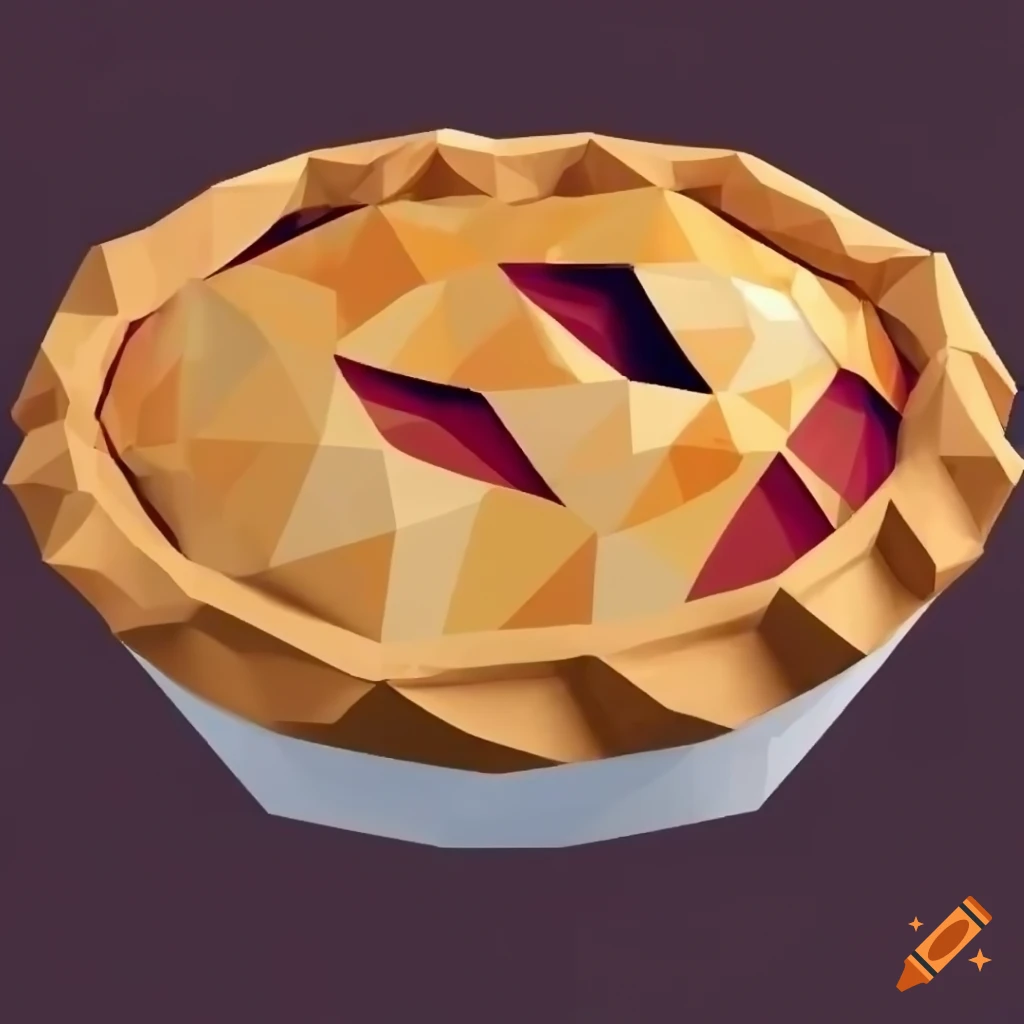 Low poly chicken pot pie on Craiyon