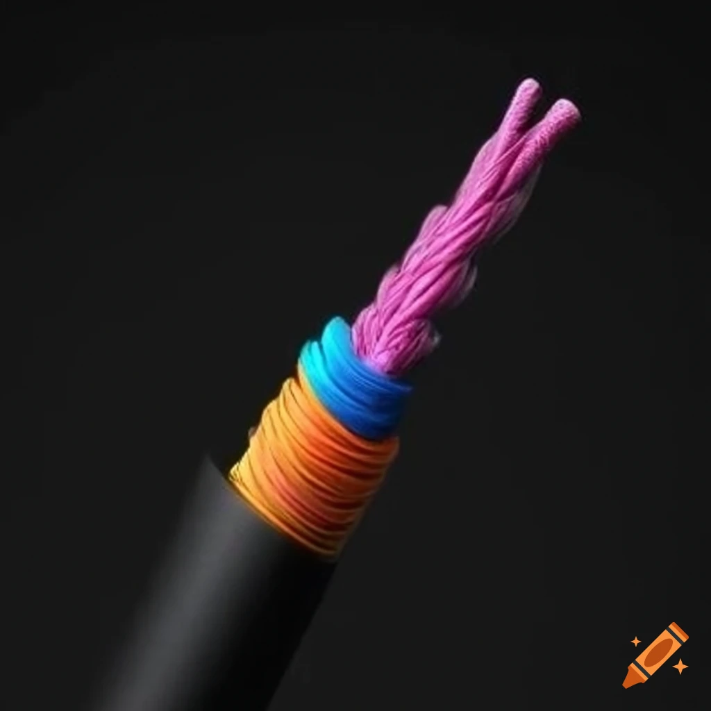 Photo realistic image of twisted pair single mode fiber on Craiyon