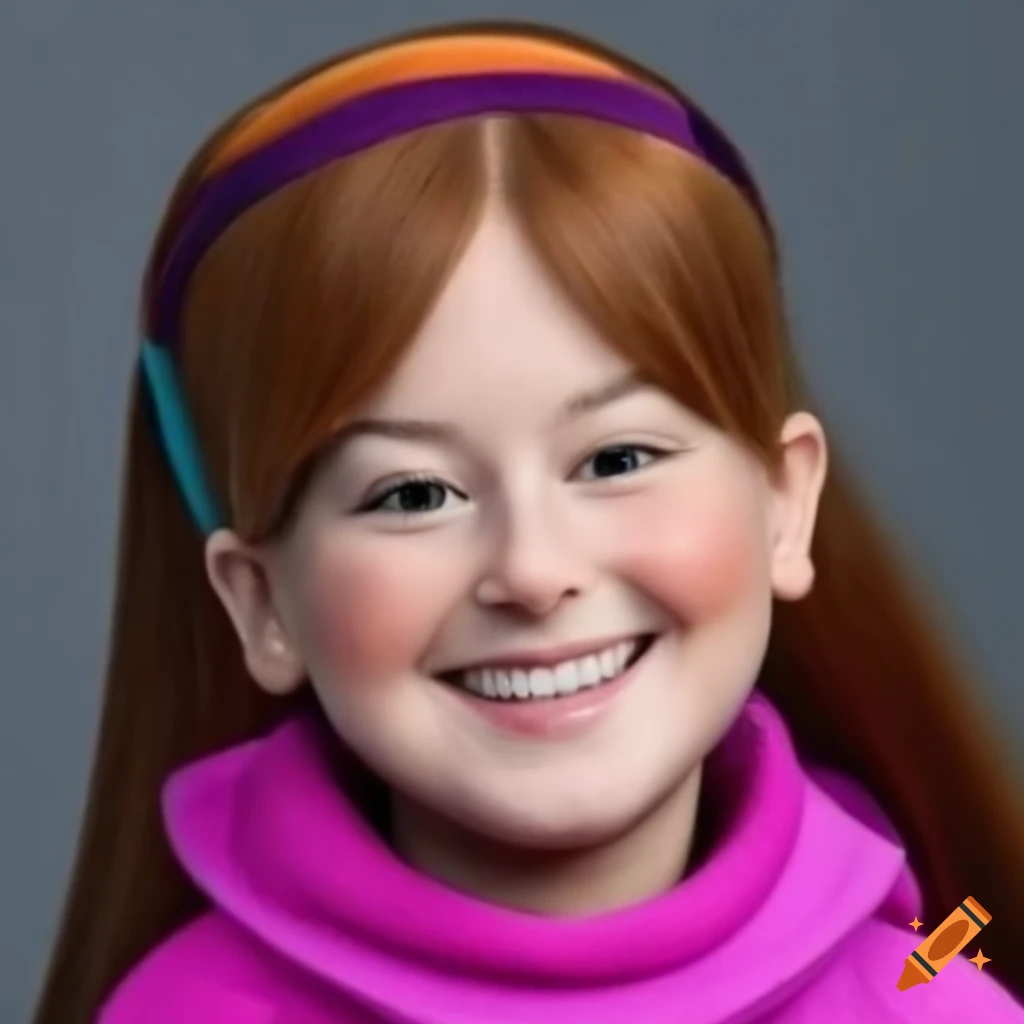 Portrait of mabel pines in high-resolution with no face on Craiyon