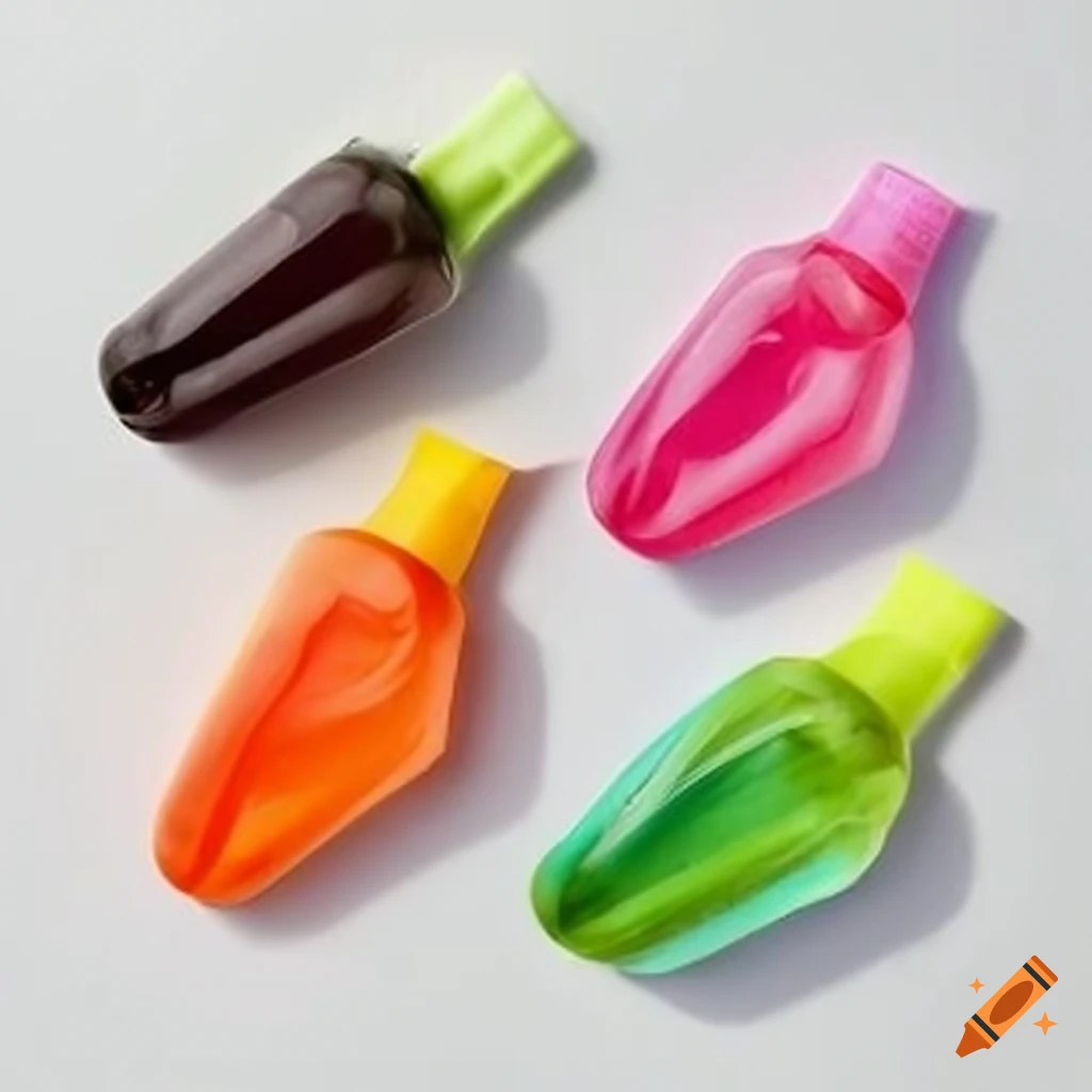 Colorful pods of nutritious fruity-flavored edible mouthwash on Craiyon
