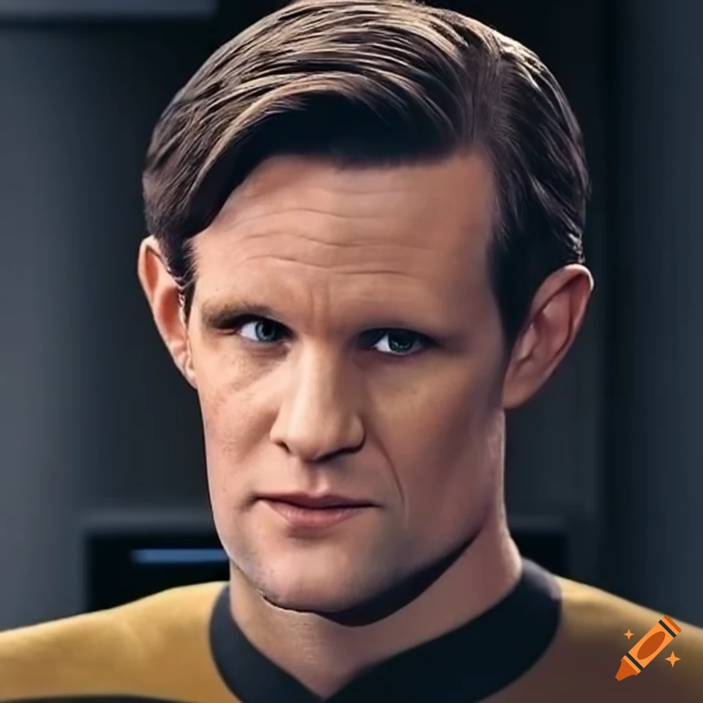 Matt smith as a star trek captain on Craiyon
