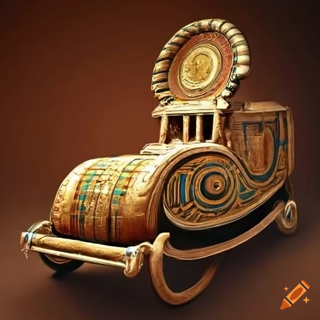 Ancient egyptian car on Craiyon