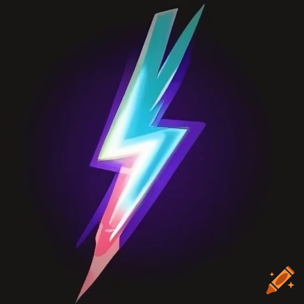 Anime-style lightning bolt in a simple design on Craiyon