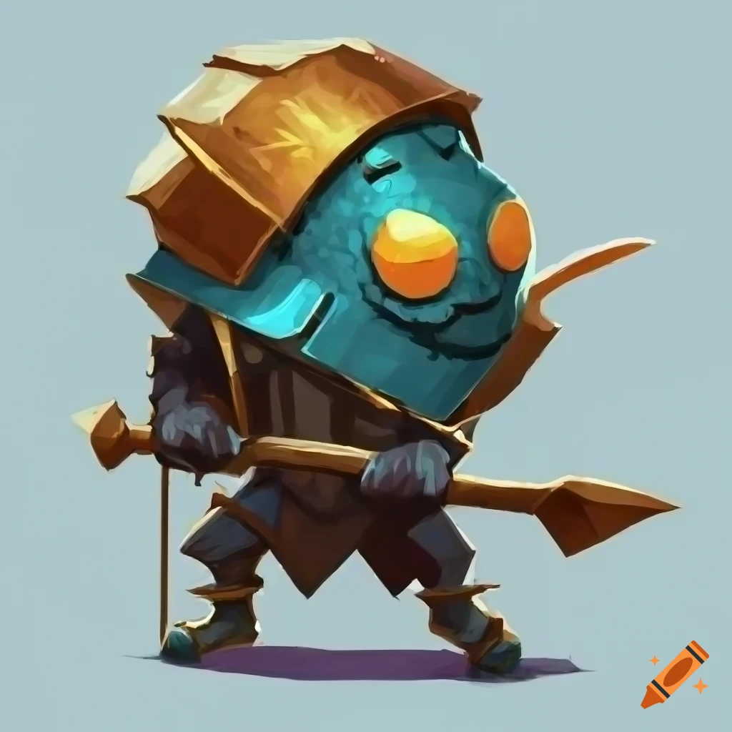 Concept art of a small fantasy side character for a platformer game on ...
