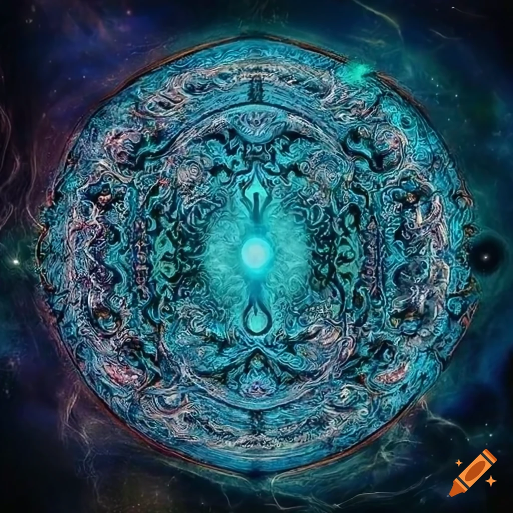 Mystra's sigil - swirling, intricate pattern resembling an ethereal ...