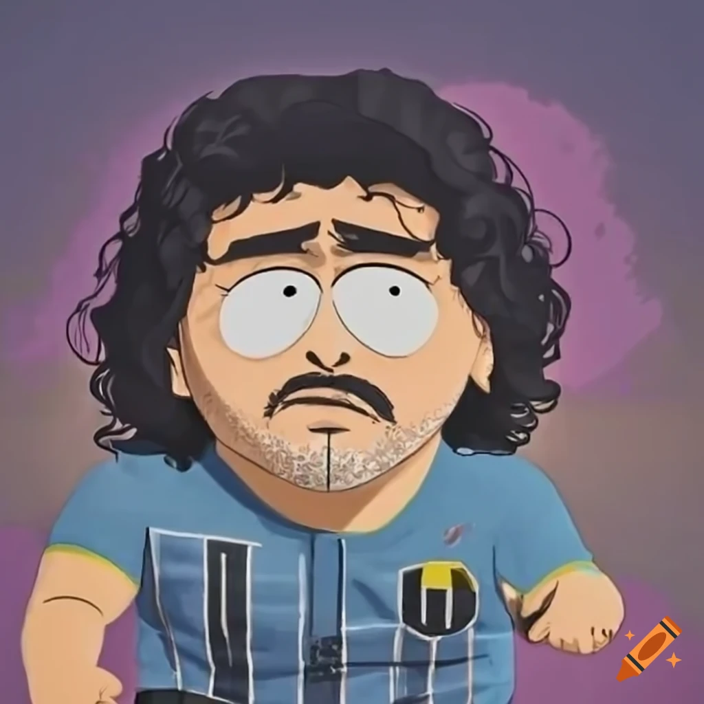 South park maradona character on Craiyon