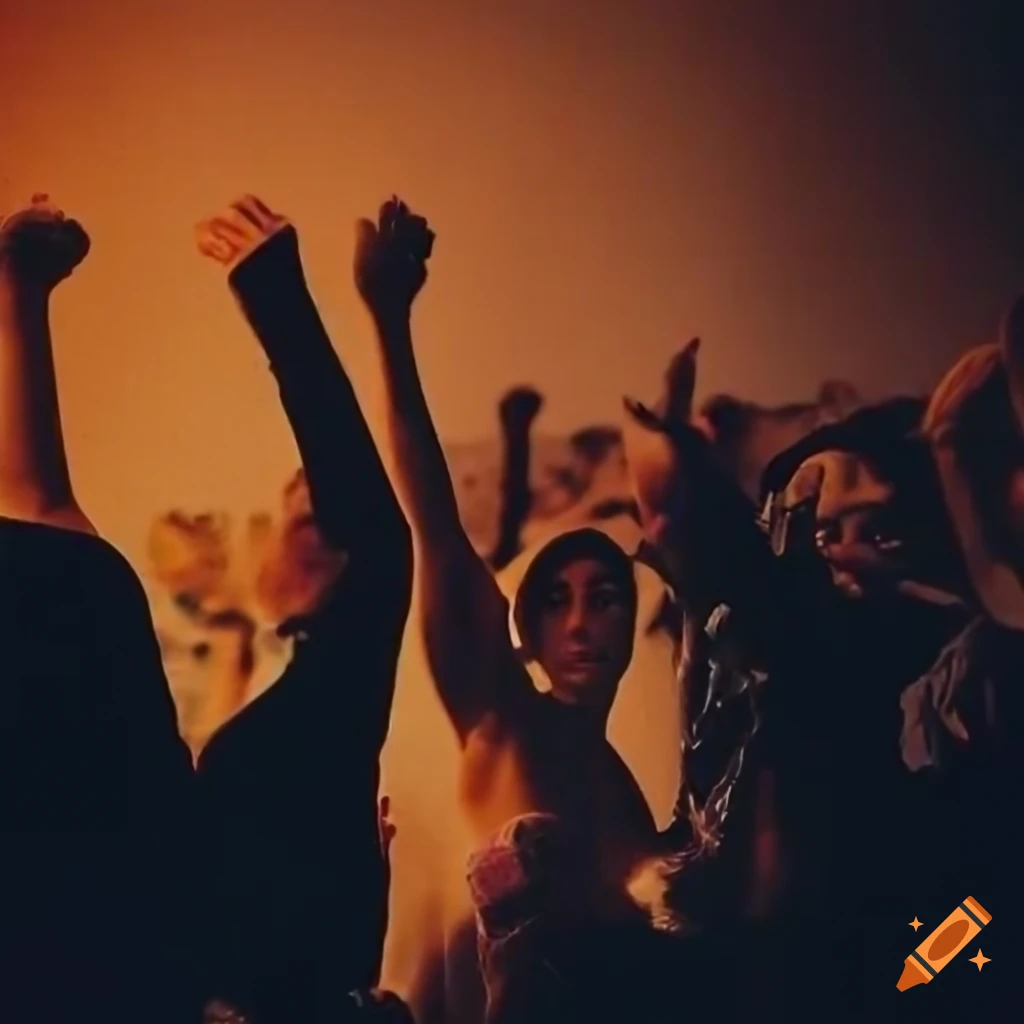 People celebrating in a polaroid photo on Craiyon
