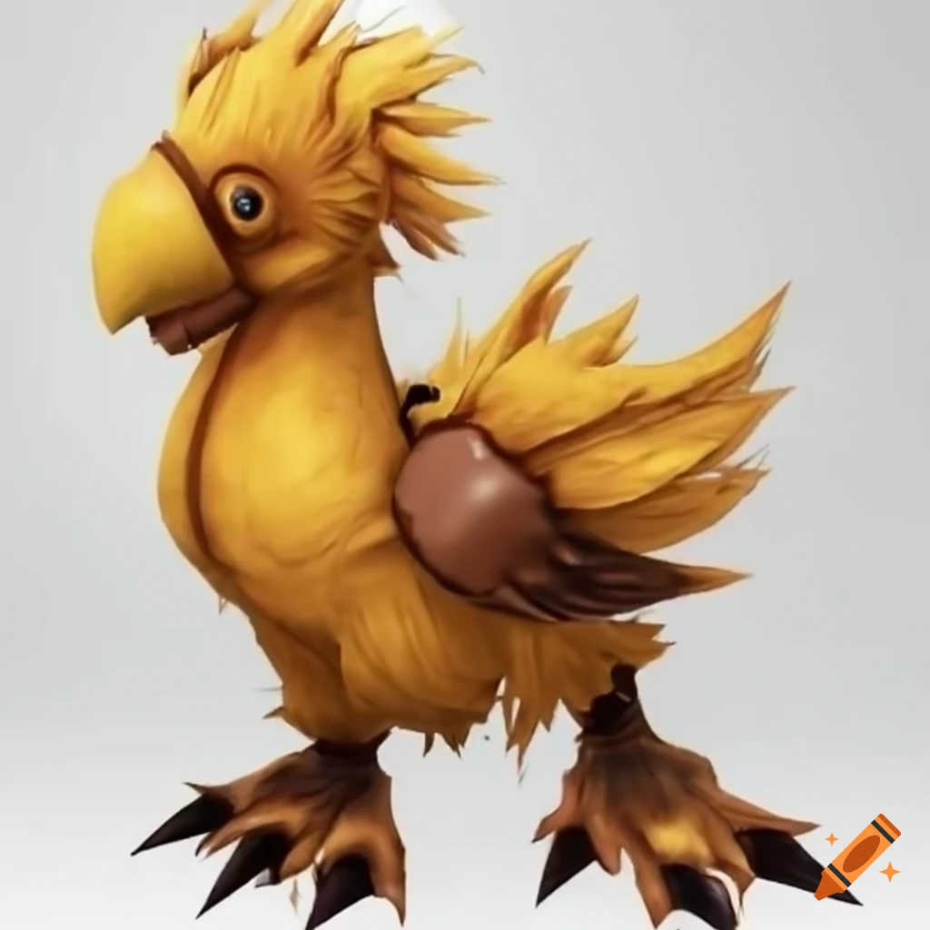 Chocolate chocobo from final fantasy on Craiyon