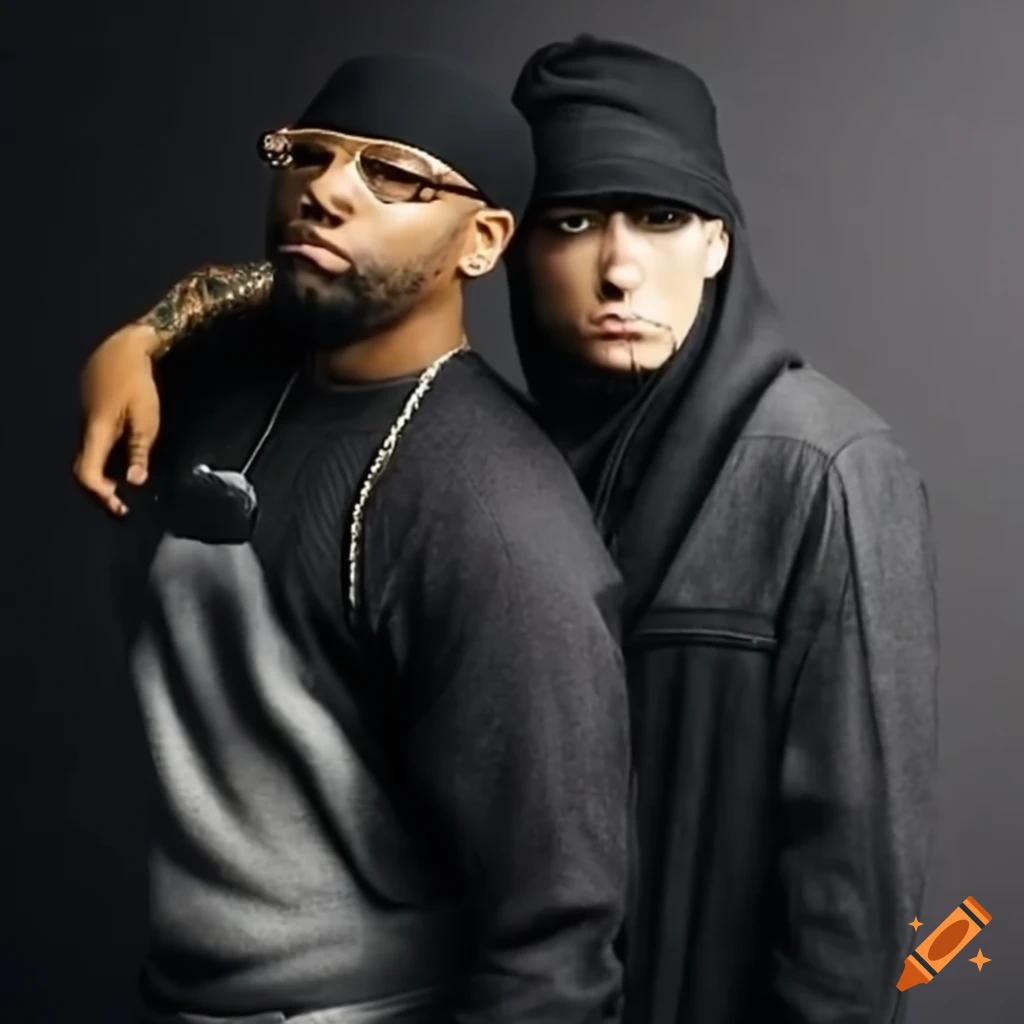 Two musicians on stage performing on Craiyon