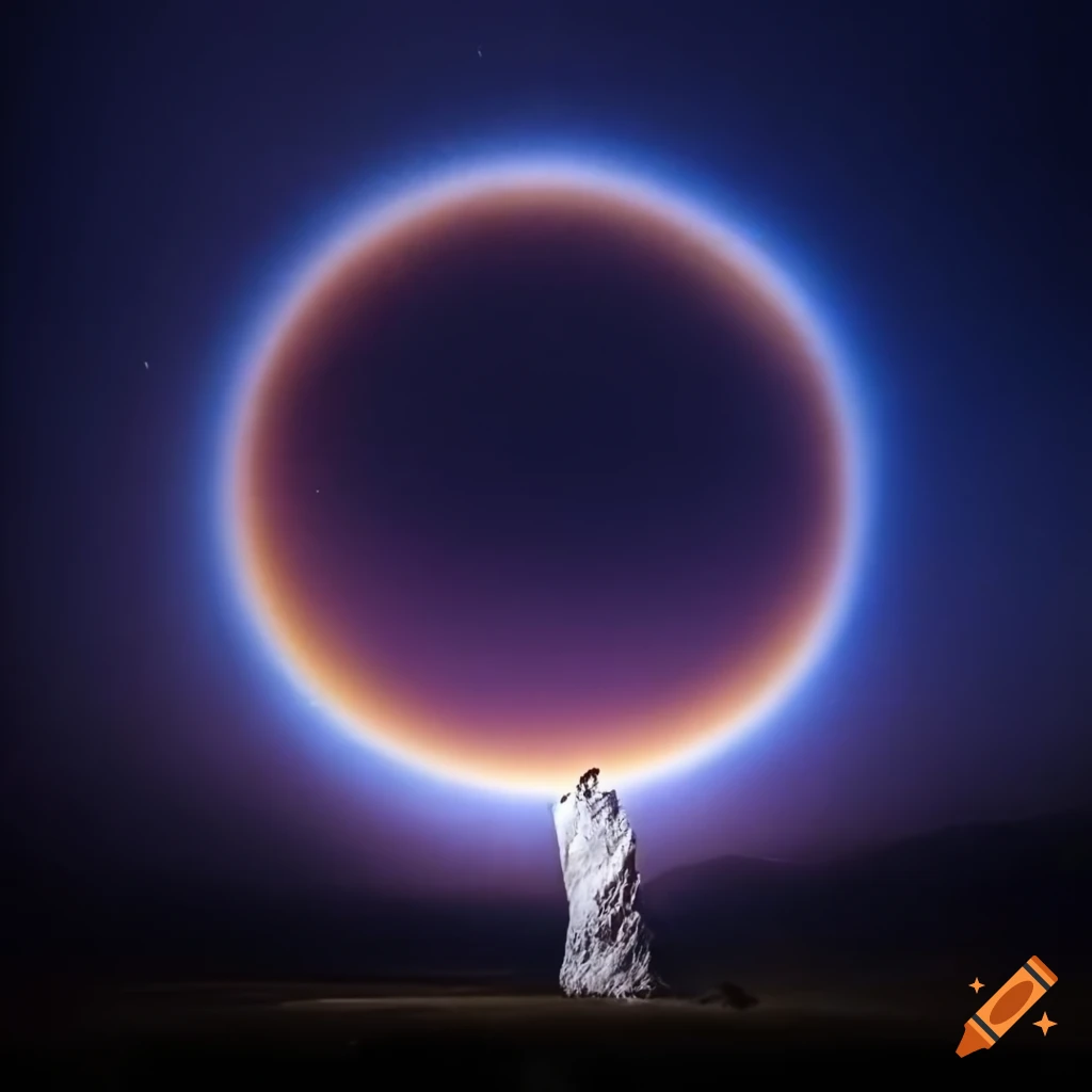 Nordic aryan god iesu christ with luminous levitating halo and ...