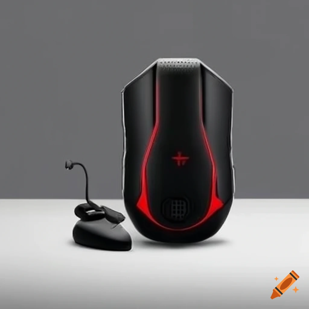 Handheld speaker inspired by gaming mice on Craiyon