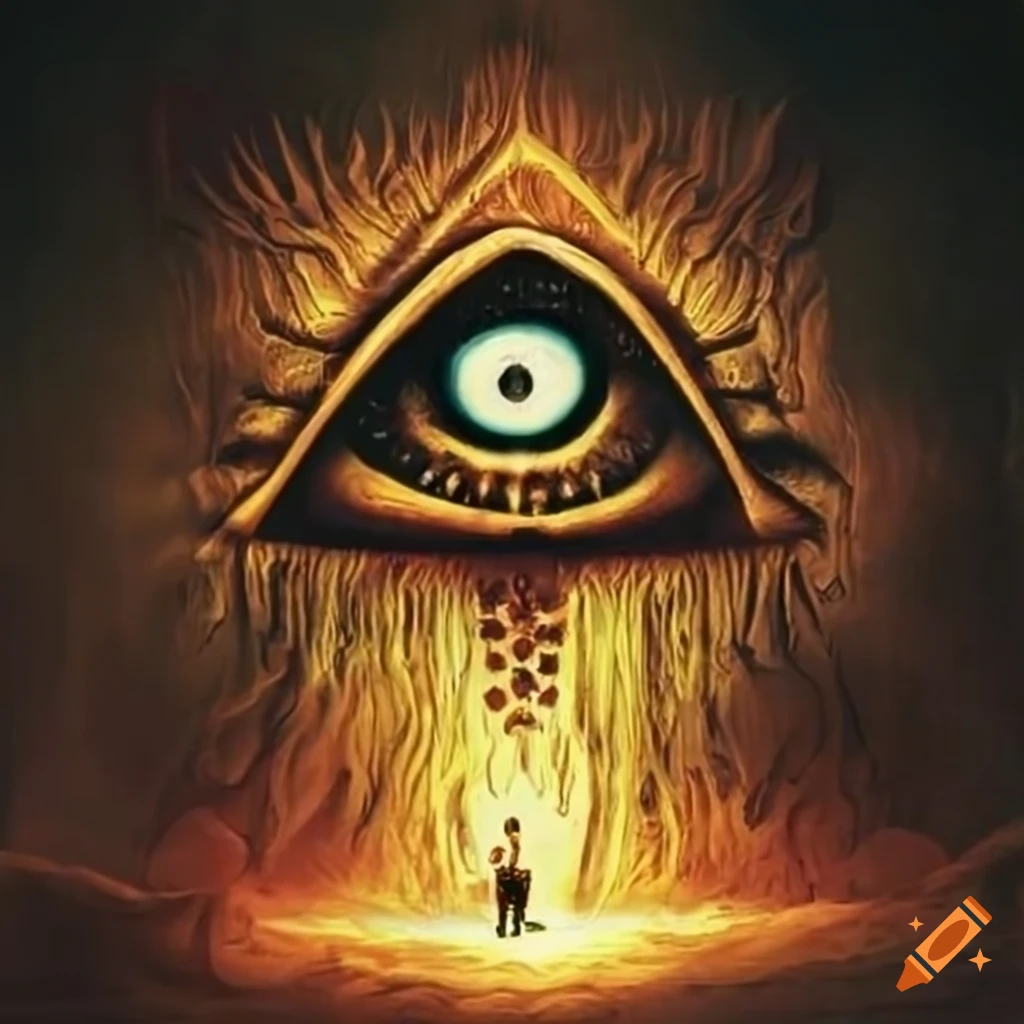 Illuminati symbol on Craiyon