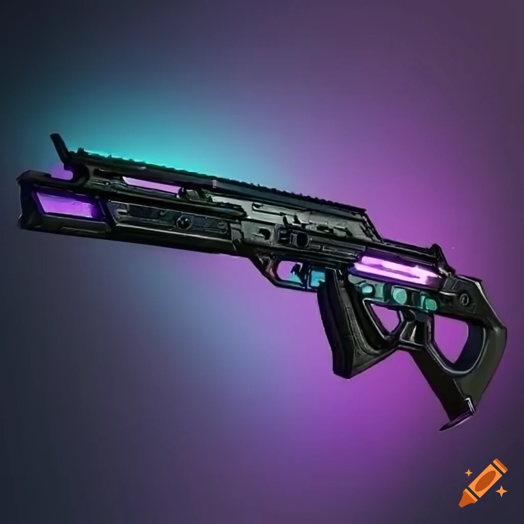 Cyberpunk rifle on Craiyon