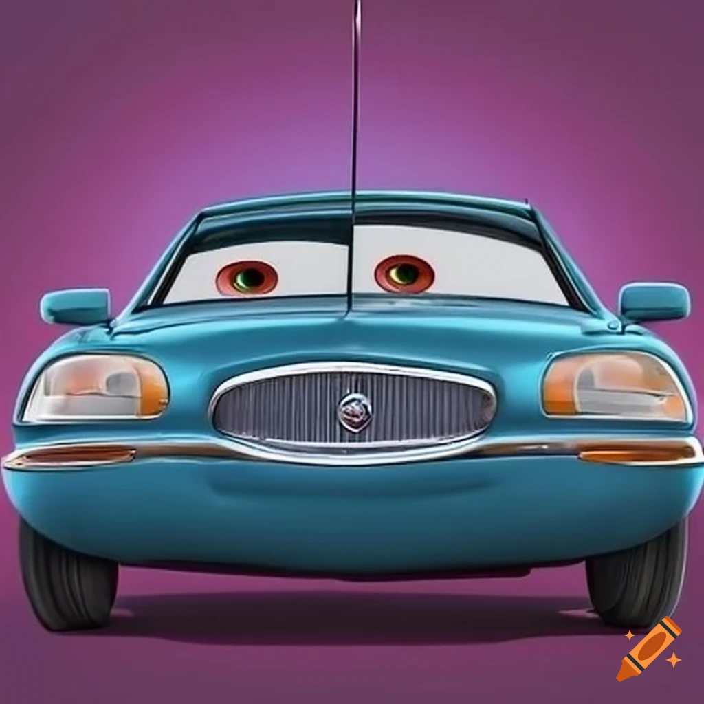 Pixar cars character of buick park avenue on Craiyon