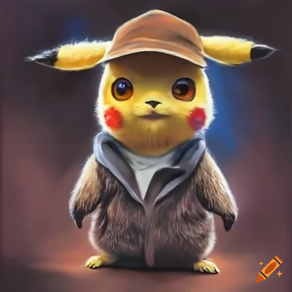 Detective pikachu character on Craiyon Detective pikachu character on Craiyon