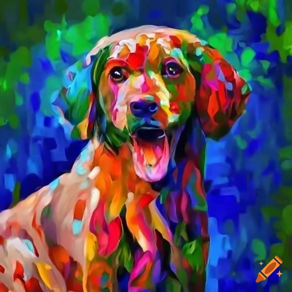 Perfectly squared dog on Craiyon