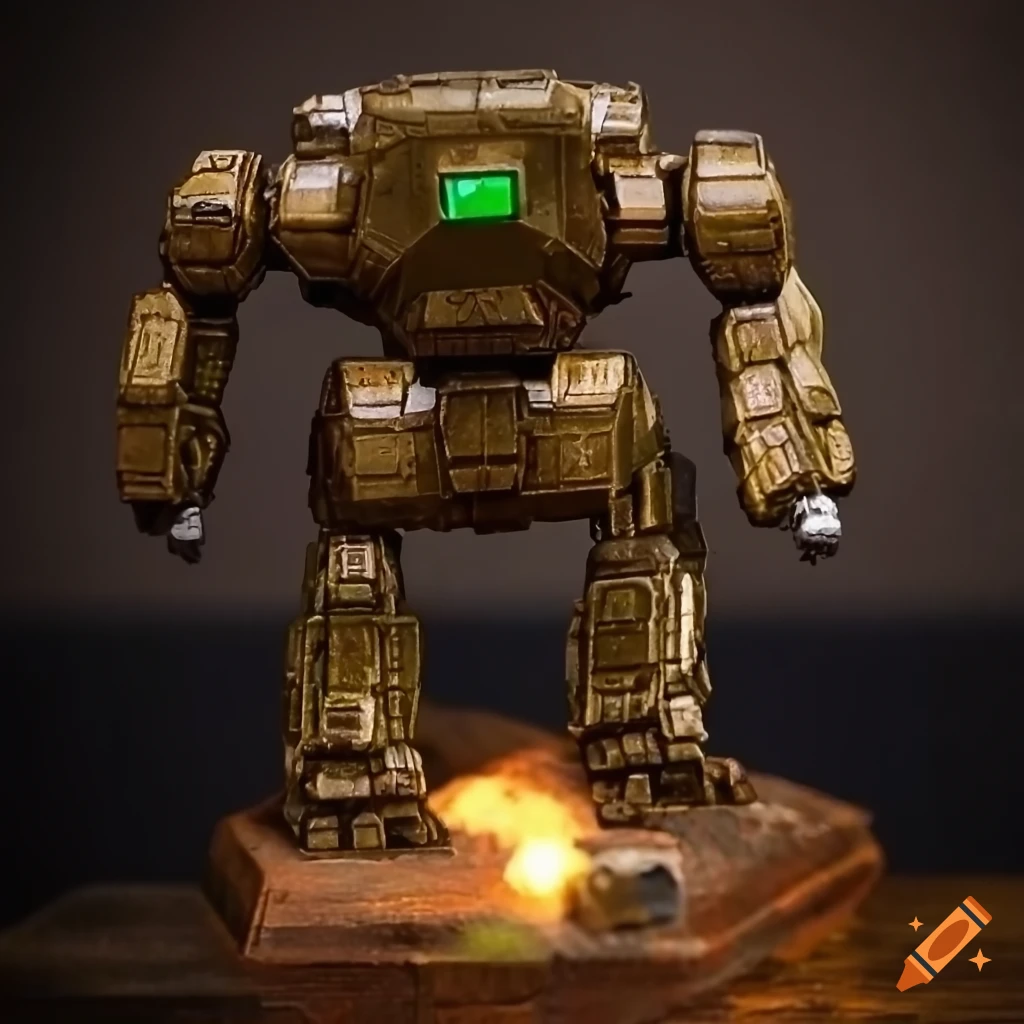 Battletech centurion mech robot on Craiyon