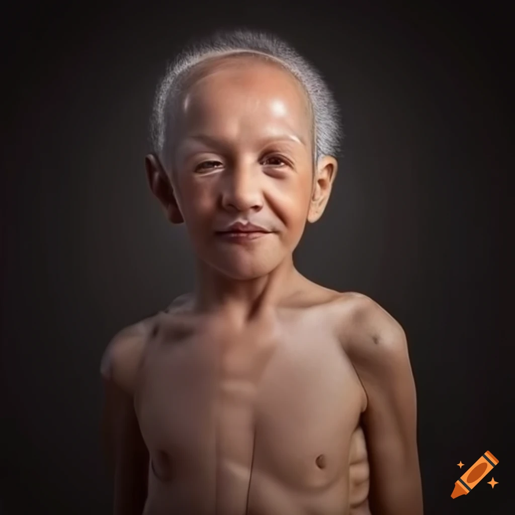 Portrait of a 60-year-old child on Craiyon