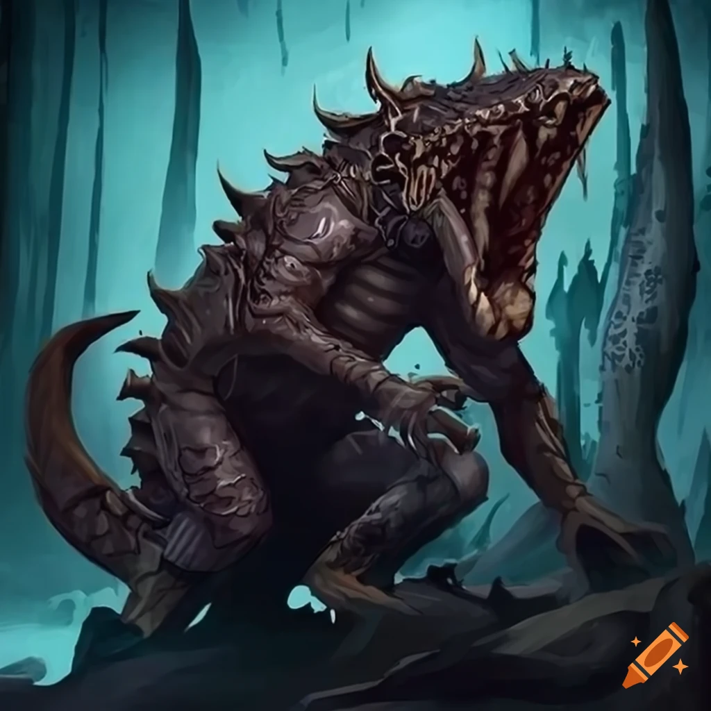 D&d tarrasque monster illustration on Craiyon