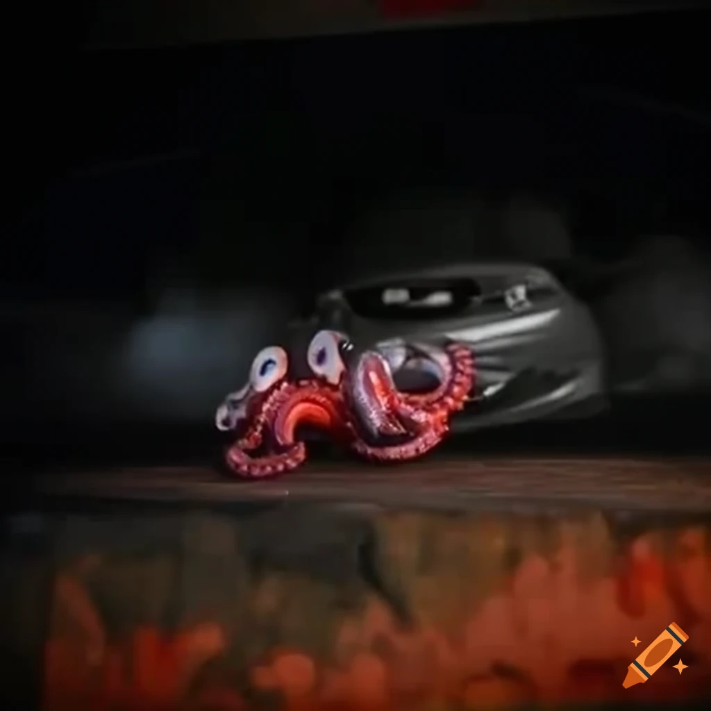 High performance octopus in action on Craiyon