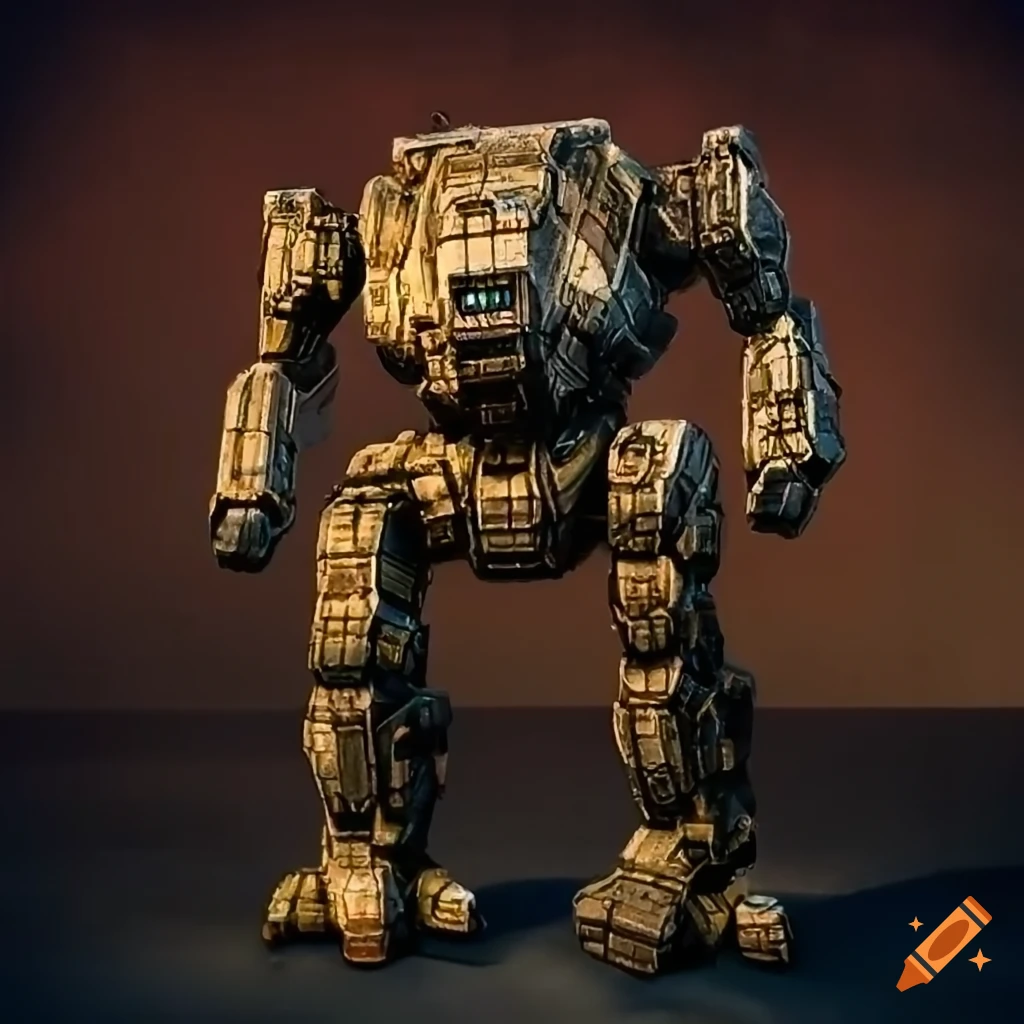 Battletech centurion mech robot on Craiyon