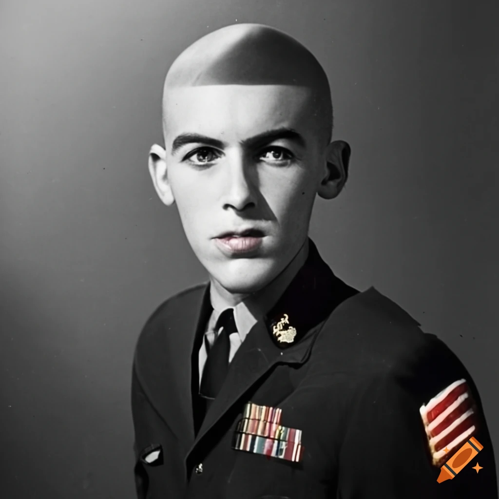 Young george harrison in u.s. army uniform, 1964 on Craiyon