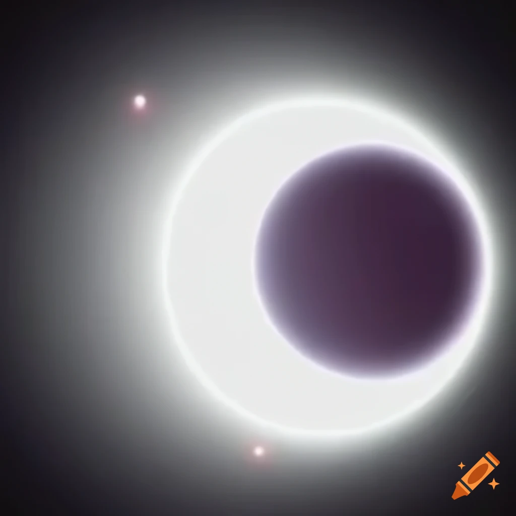 Shiny 3d dazzling eclipse anime with japanese text on Craiyon