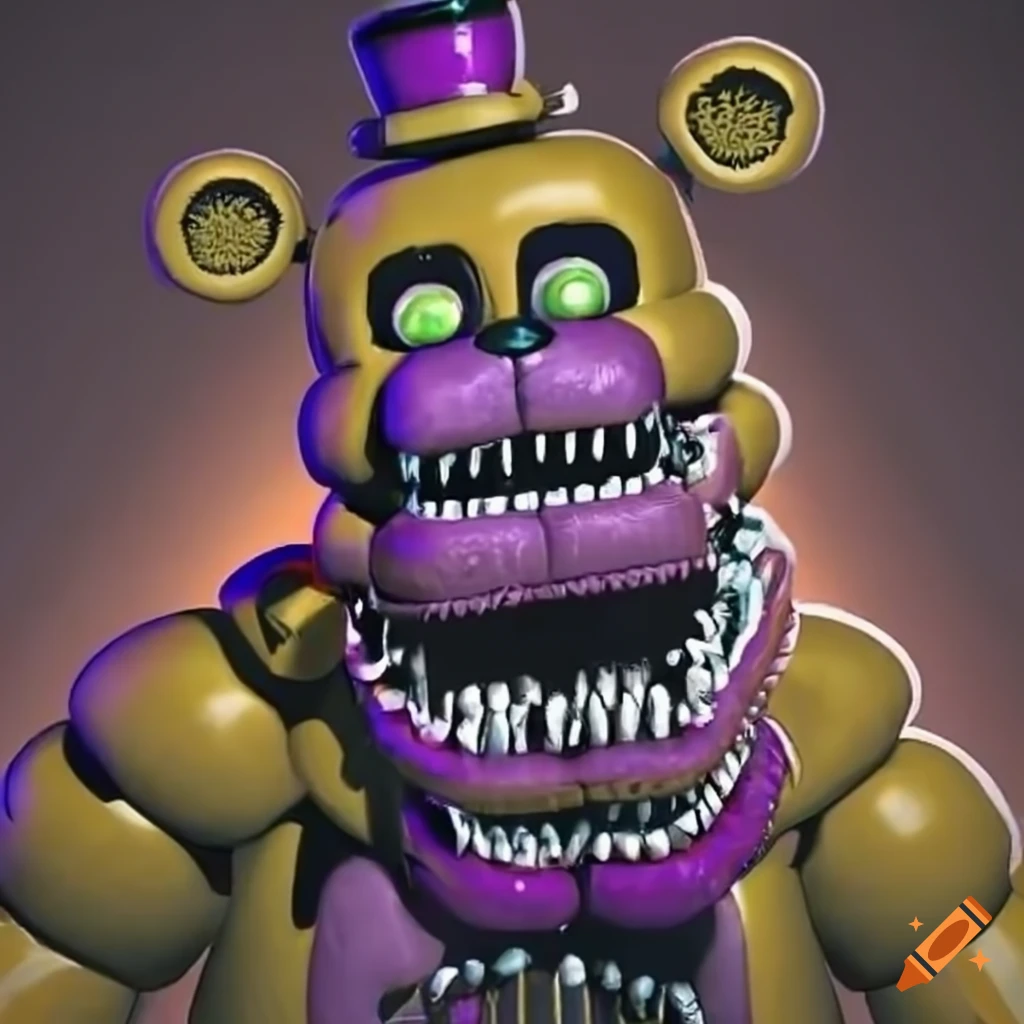 Fredbear nightmare on Craiyon