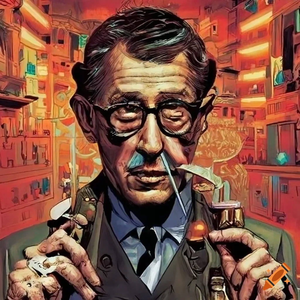 Stunning noir graphic novel illustration from zenith lsd by norman ...