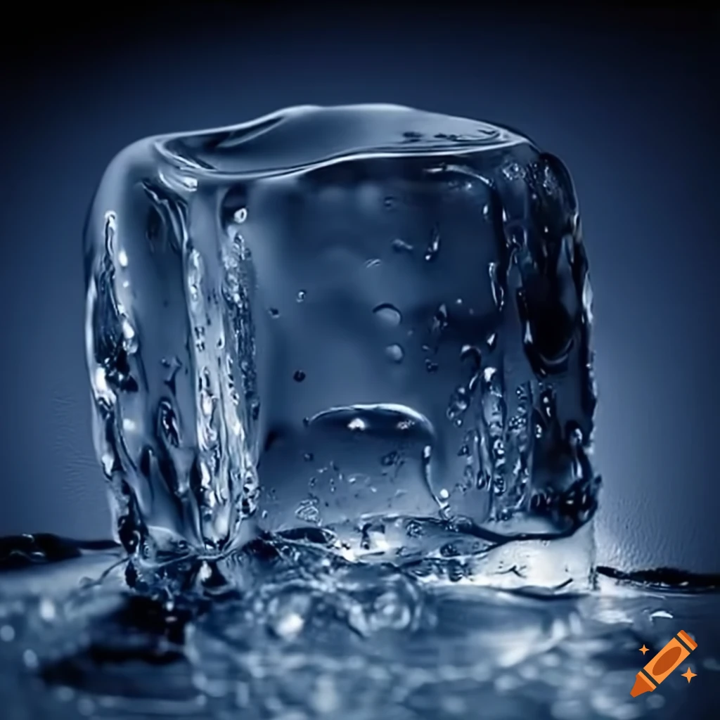 High detailed ice cube on Craiyon