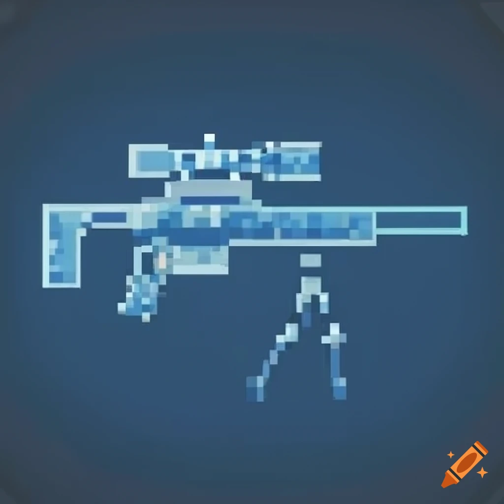 Minecraft Blueprints Pixel Art Gun