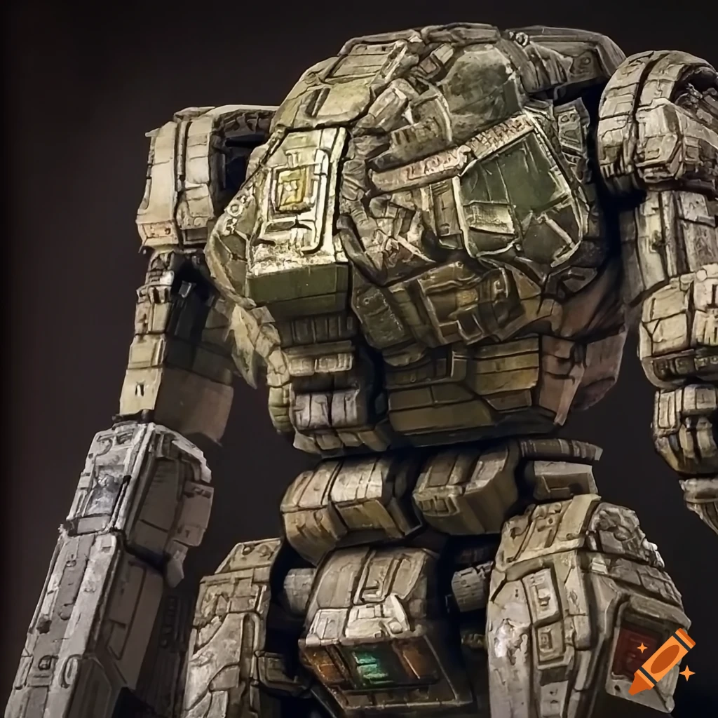 Battletech centurion mech robot on Craiyon
