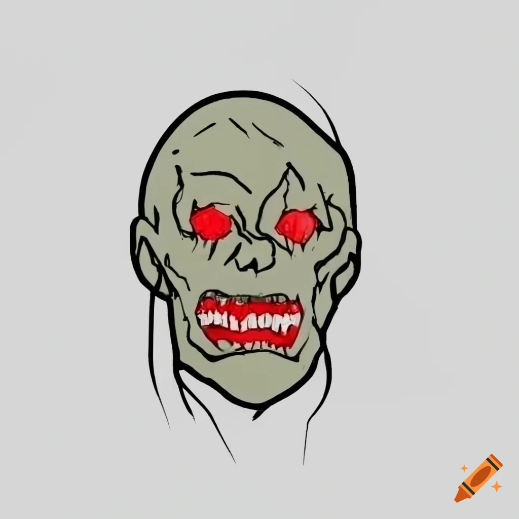 Minimalistic logo of a mutant head from Fallout 3 on Craiyon