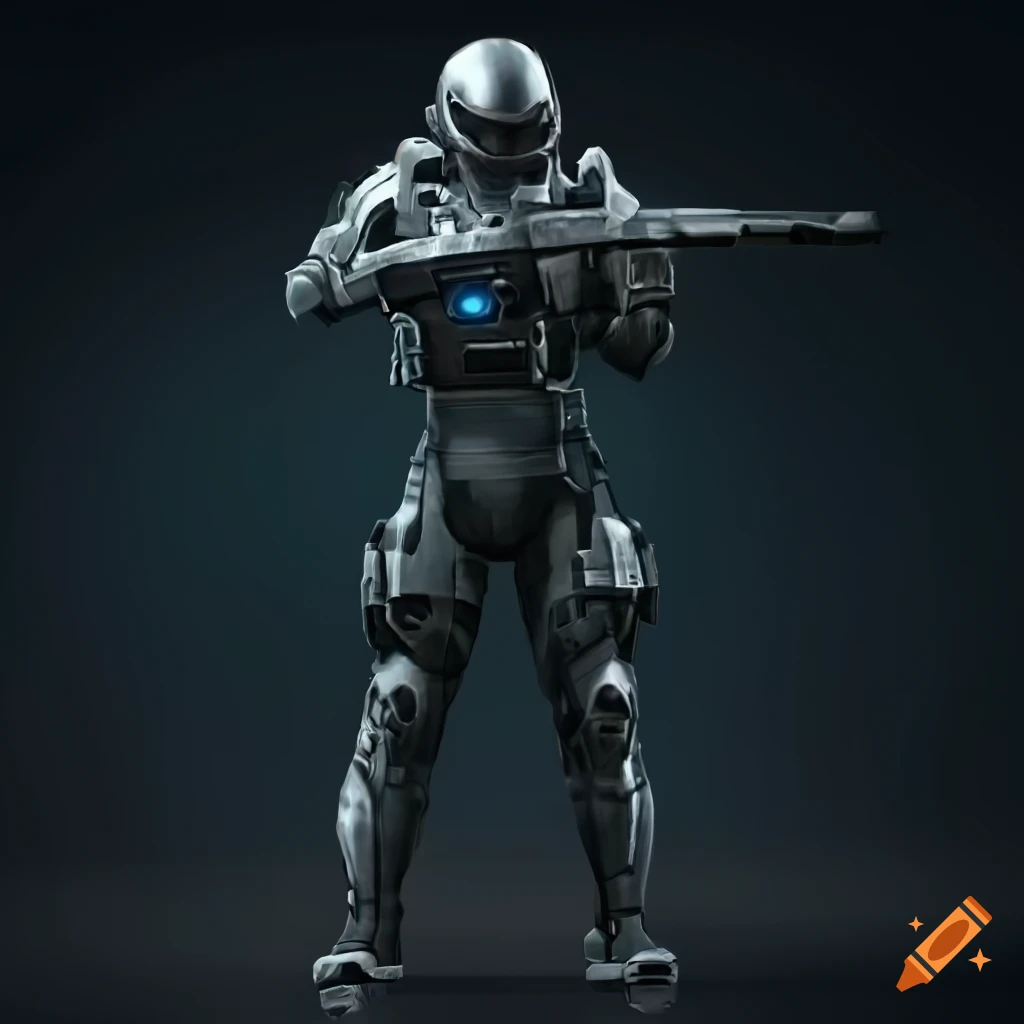 Futuristic infiltrator operative agent in sci-fi attire on Craiyon