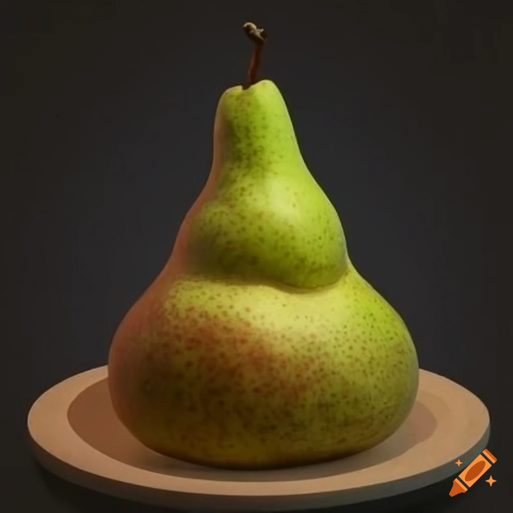 Pyramid of pears on Craiyon